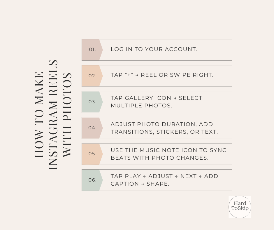 How to Make Reels on Instagram with Photos - HardToSkip